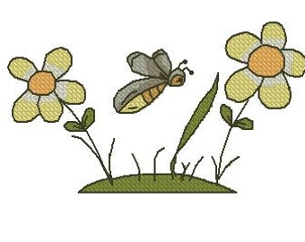 Firefly embroidery | Etsy