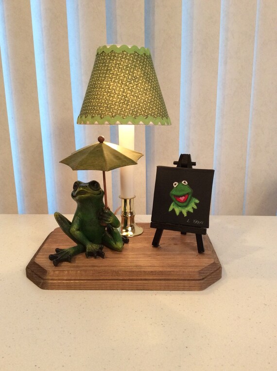 Items similar to Kermit the frog lamp on Etsy