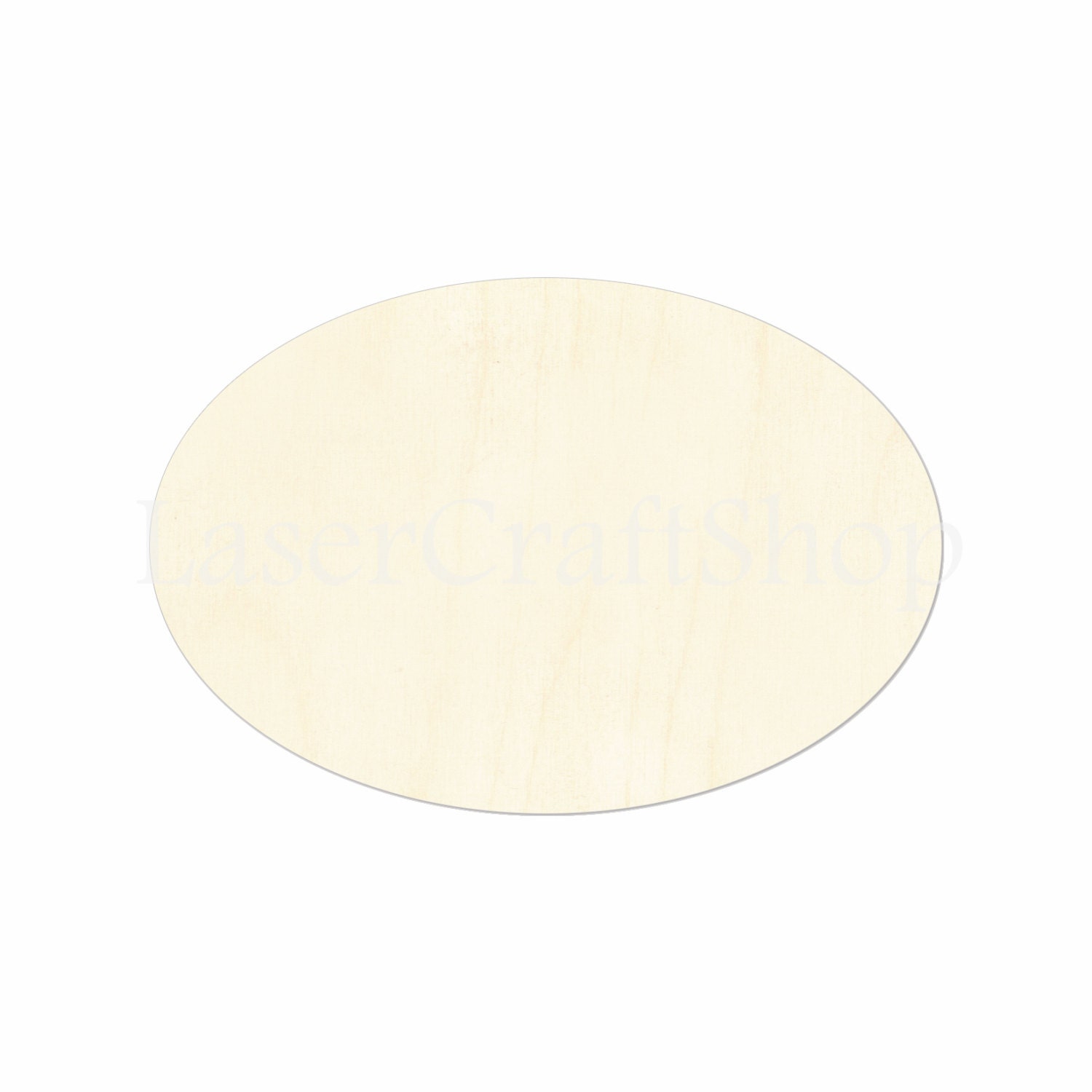 2 34 Oval Shape Wooden Cutout Shape