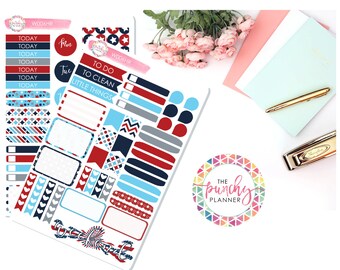 Solid Color Block Hourly Planner Sticker Boxes with Time Slot