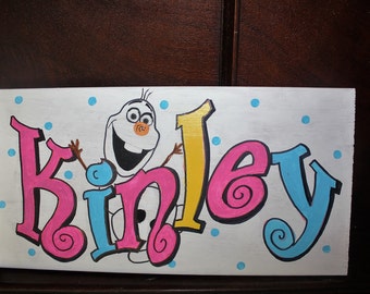 Unique olaf sign related items | Etsy