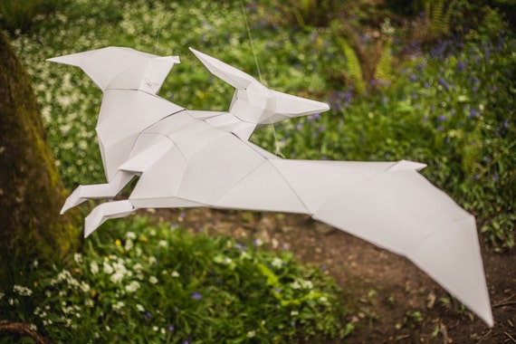 Pet Pteranodon 3d Papercraft dinosaur Template. Printable