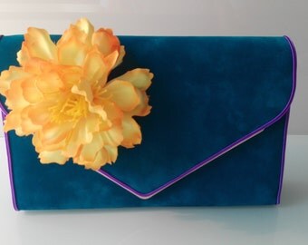 Turquoise clutch | Etsy