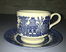 Popular items for blue willow tea set on Etsy