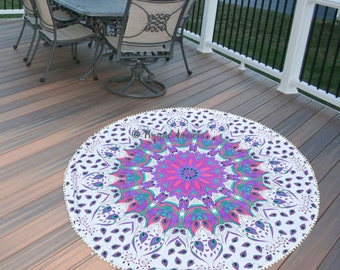 Purple beach blanket | Etsy