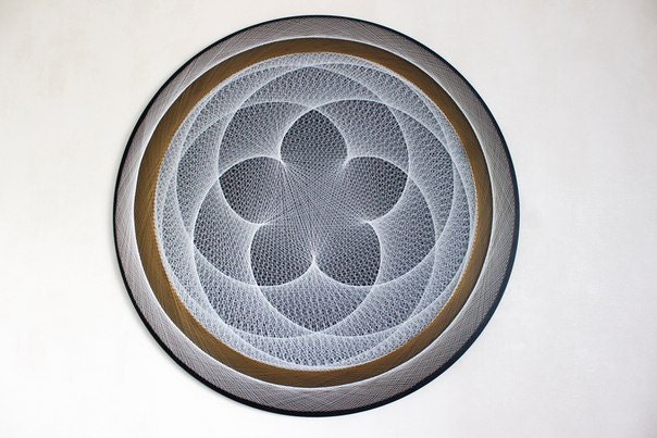 string art Dance of the Earth and Venus mandala art spiritual