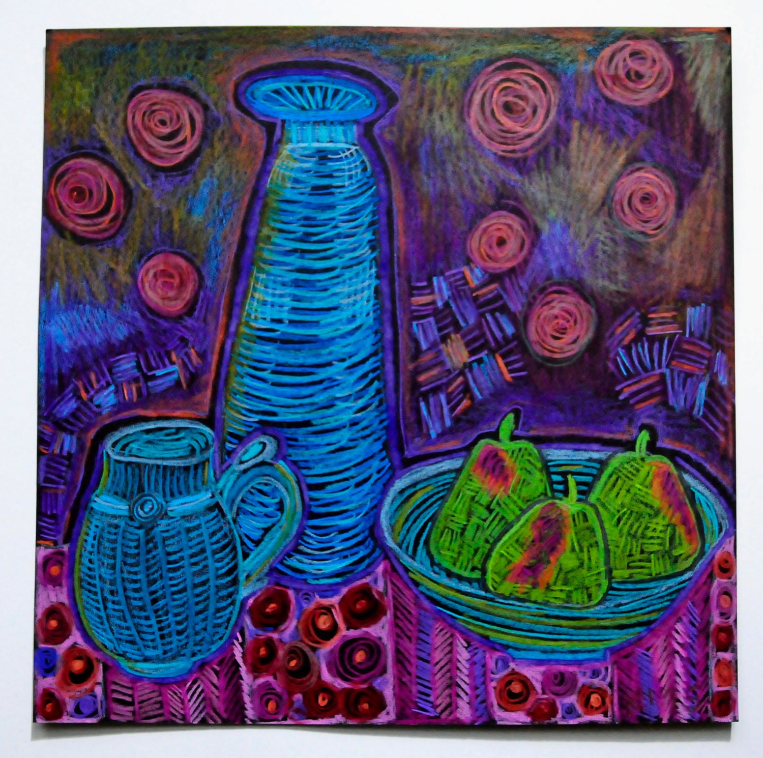 Original Still Life Mixed Media on Paper by KristinShieldsArt