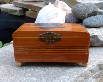 Painted cedar chest | Etsy