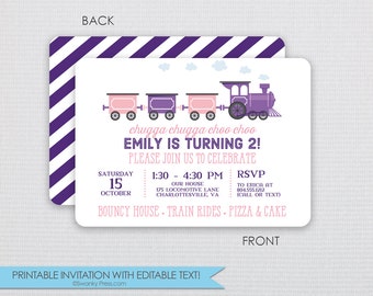 Princess Dress Up Party Birthday Invitations