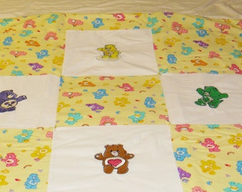 Unique care bear blanket related items | Etsy