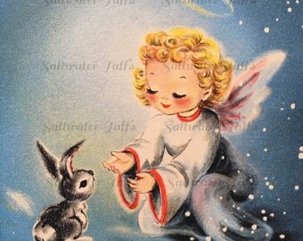 Bunny rabbit angel | Etsy