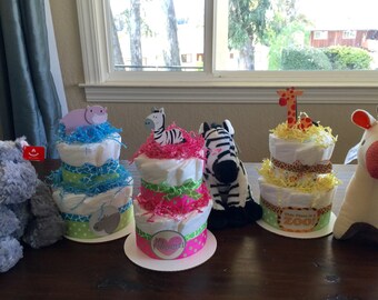 Mini diaper cakes | Etsy