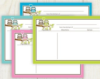 Editable recipe card | Etsy