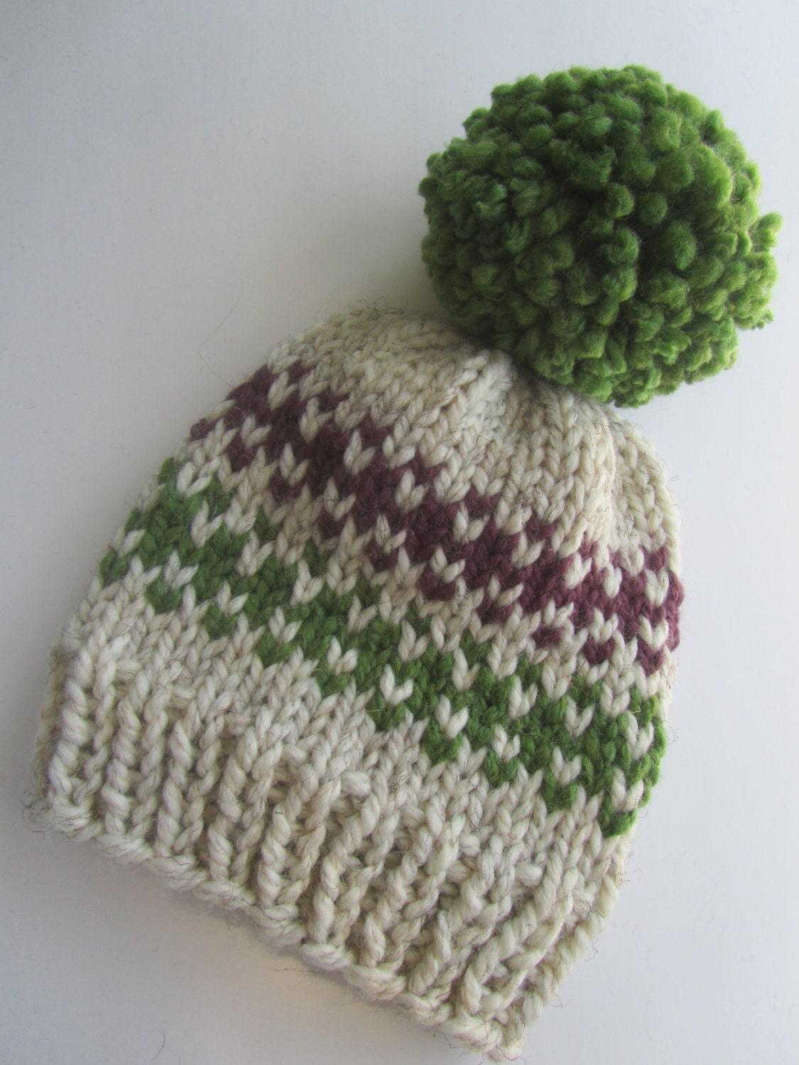 Fair Isle Knit Hat Fair Isle Hat Knit Hat Women's Knit