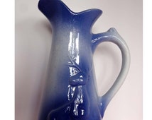 Unique flow blue pitcher related items | Etsy