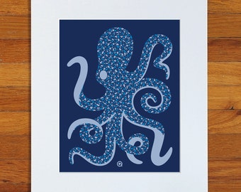 Geometric octopus | Etsy