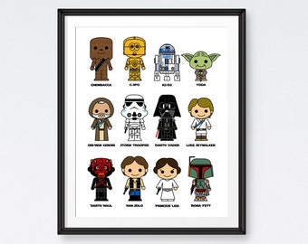 Starwars print | Etsy