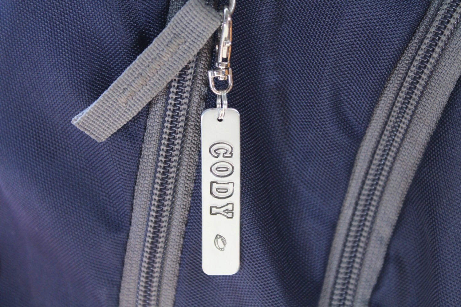 Personalized Backpack Tag Sports Bag Tag Name Tag Zipper