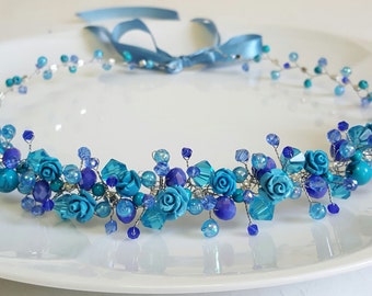 Unique royal blue crown related items | Etsy