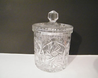 Crystal cookie jar | Etsy