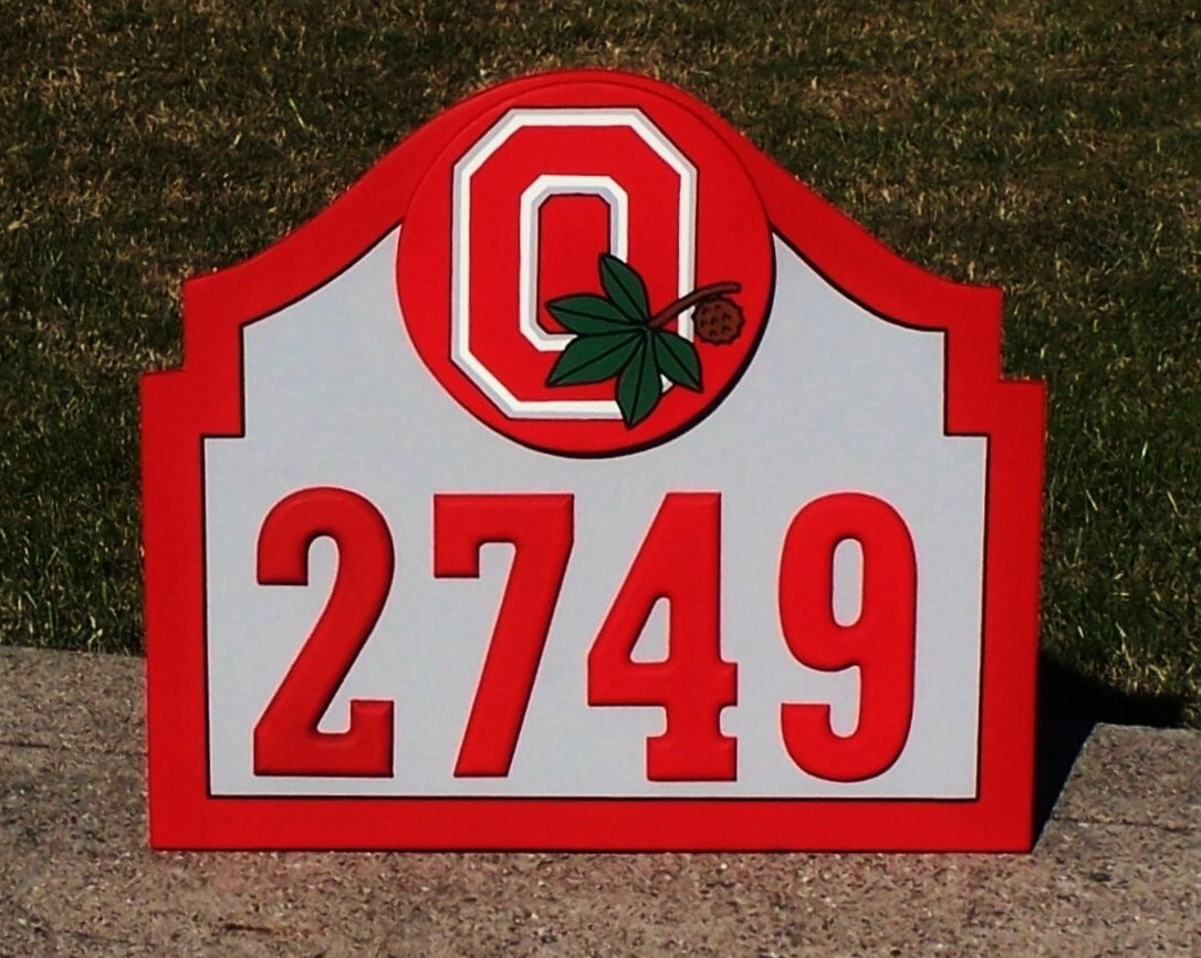 OHIO STATE Buckeyes Address Sign Custom Made for by duranduran2946