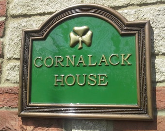 Vintage House Sign.Traditional Style English by Belladoresigns