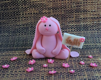 Bunny cake topper | Etsy