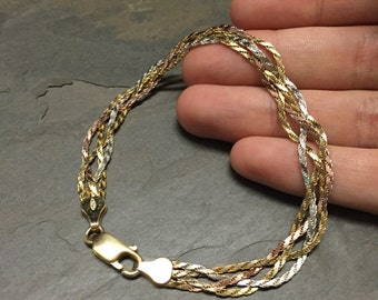 Triple link chain | Etsy