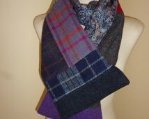 Unique tweed patchwork related items | Etsy