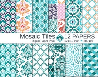 Woodland Bird Digital Paper Pack scrapbooking by TheDigitalFinch