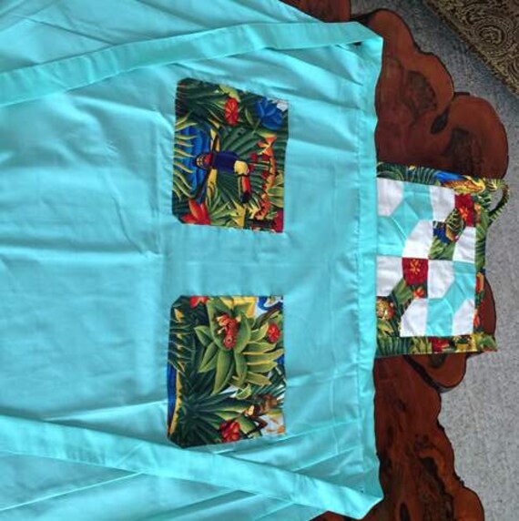 Amish Handmade Apron in Tropical Animals Pattern by AmishBaskets