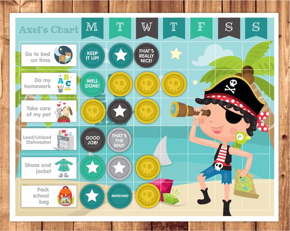 Chore chart / reward chart / printable / Instant download PDF file ...