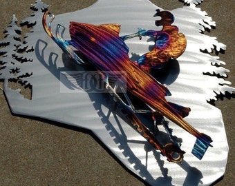 Snowmobile wall art | Etsy