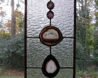 Stained glass panel | Etsy