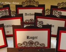 Unique gothic wedding card related items | Etsy