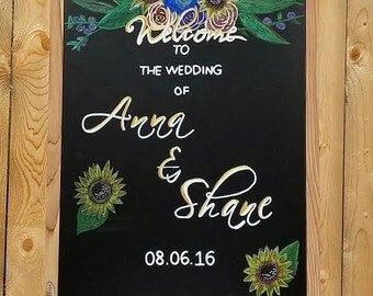 Welcome chalkboard | Etsy