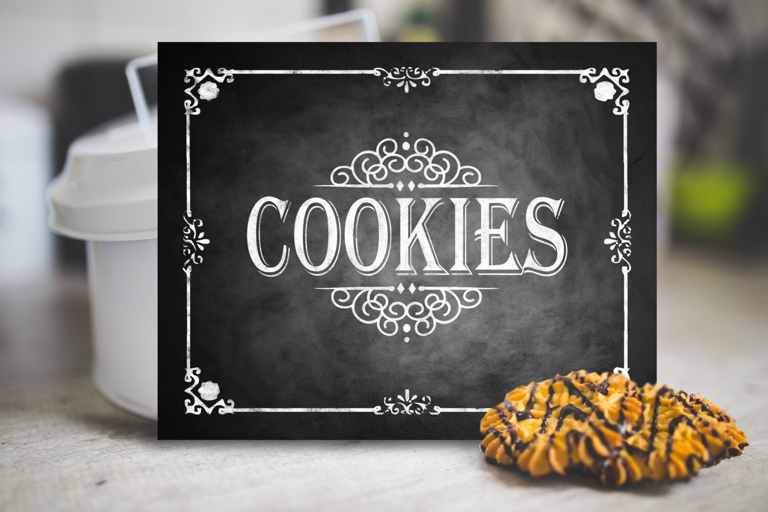 Printable Chalkboard Wedding Cookies Sign Desserts Party