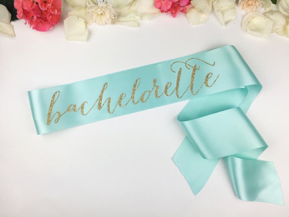 Bachelorette sash Bachelorette party Sash by ShadesOfPinkBtq