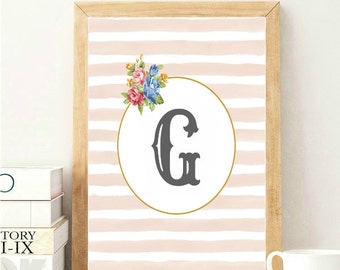 G letter | Etsy