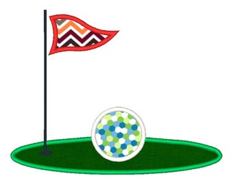 Golf applique | Etsy