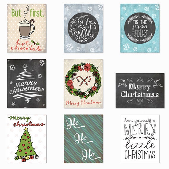 30 Christmas Printables MEGA PACK 8x10 Holidays Christmas