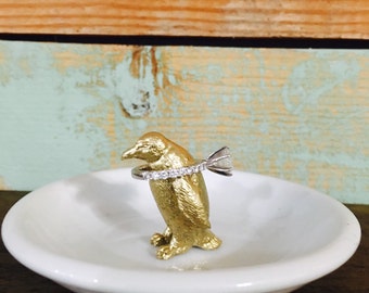 Penguin ring | Etsy