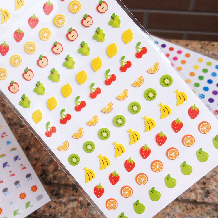 Cute Mini-Fruits Planner stickers Cute Mini Ballon Planner