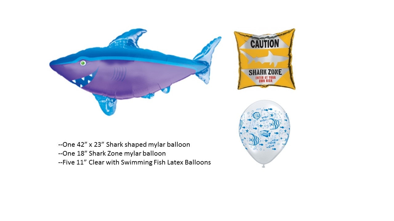 Shark Balloons Set