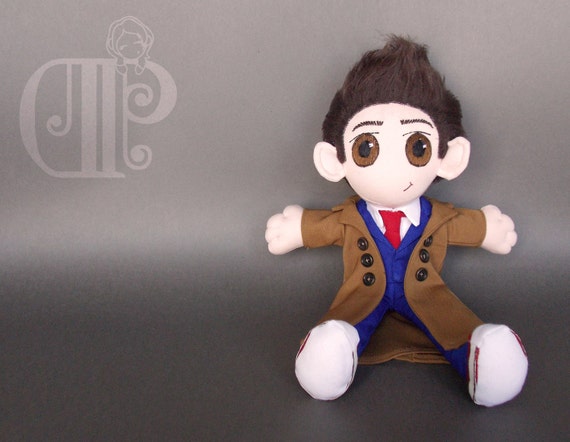 Tenth Doctor Doctor Who Doll Plushie Toy by MrDollsyPlushberley