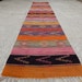 KITCHEN RUNNER with colorful stripes Soft Colors by HANDSONHIPS
