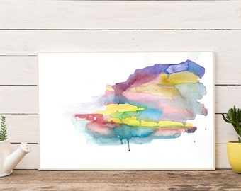 Pastel wall art | Etsy