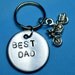 Father day gift Dad gift Dad key ring Dad keychain gift