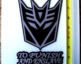 Megatron decal | Etsy