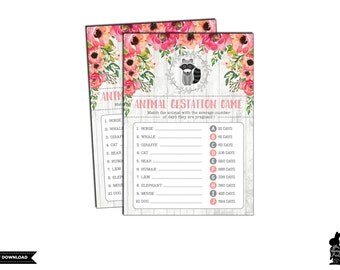 Nautical WORD SCRAMBLE Baby Shower Game. by BlueBunnyPrintables